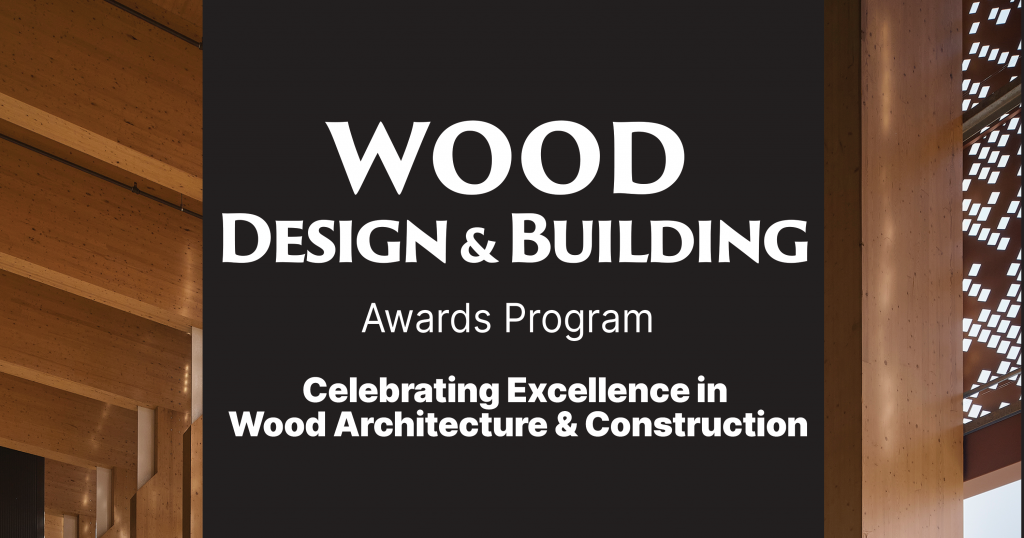 Wood Design & Building Awards Call for Submissions - TSA